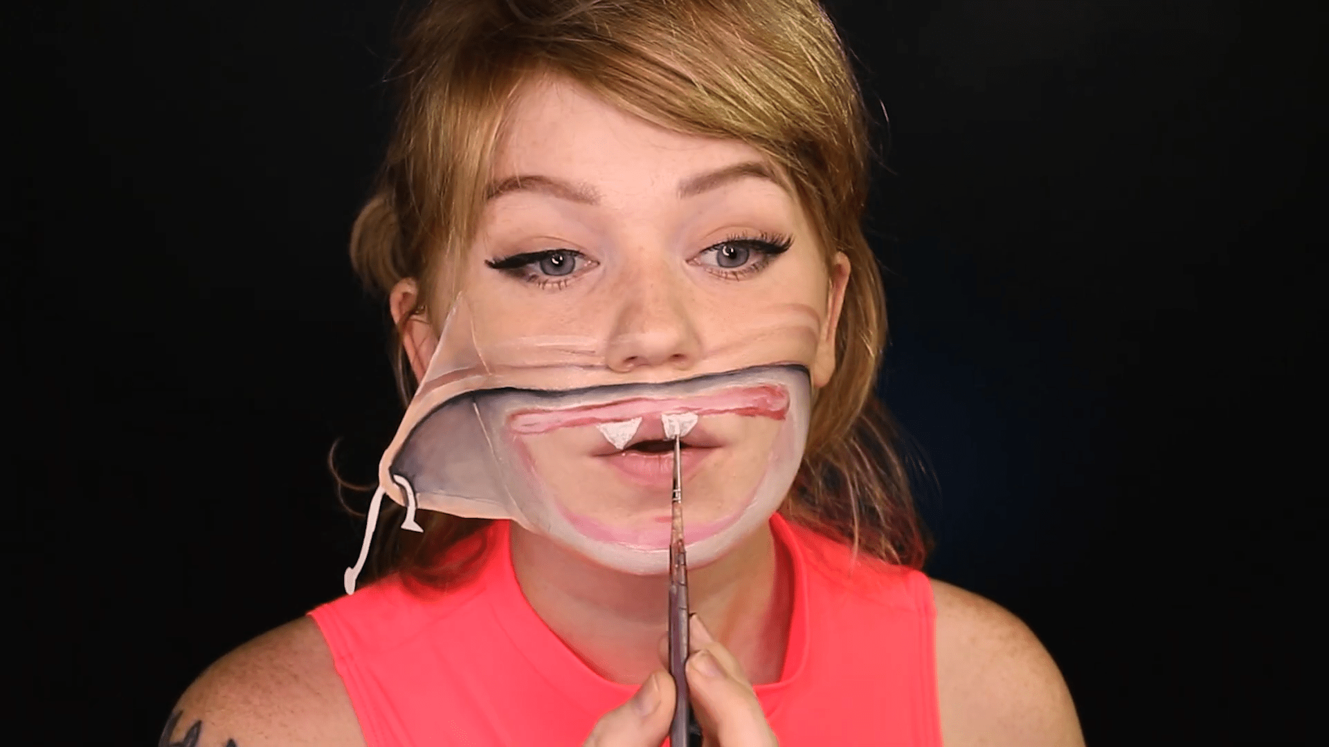 Shark Week Makeup Illusion Shark Week Makeup Illusion